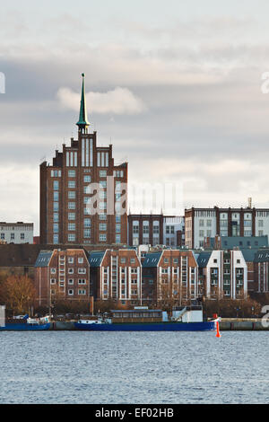 View of the Warnow Rostock Stock Photo - Alamy