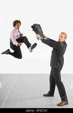 Business Conflicts. Two Female Employees Arguing During Corporate ...