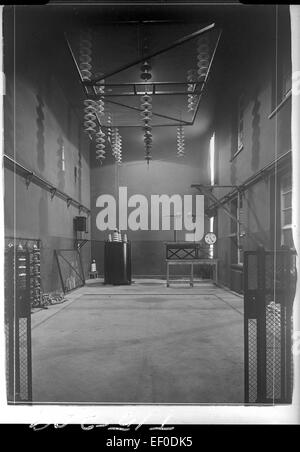 This image shows an electrical engineering laboratory, showcasing ...