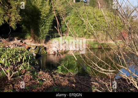 One of the ponds at Chartwell, the family home of Winston Churchill ...