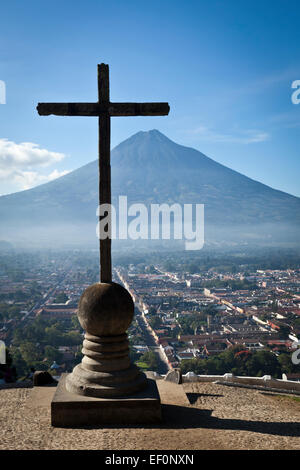 cross in antigua guatemala Stock Photo - Alamy