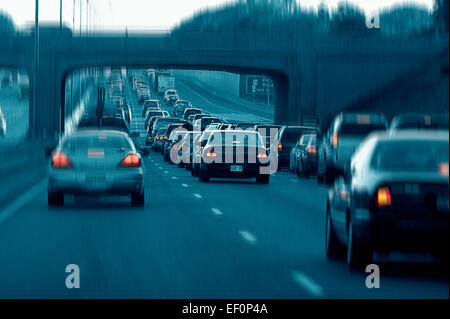 Traffic Jam on Highway 401, Ontario Canada Stock Photo - Alamy