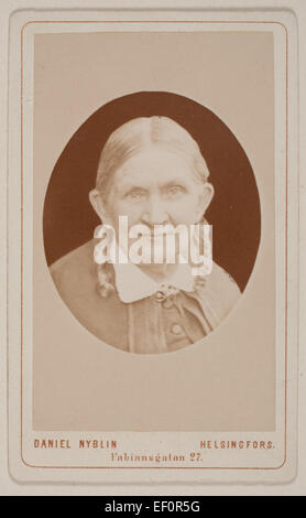 Fredrika Runeberg. August 1875 Stock Photo - Alamy