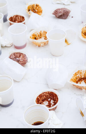 Mess when the party is finished Stock Photo - Alamy