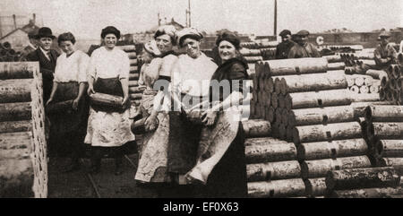 Women did 'men's' jobs during World War II. Here are women working at ...
