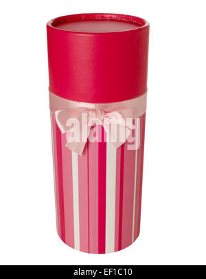 gift in pink packaging, red hearts in honor of February 14, valentine's ...