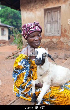 Smiling woman, shepherd village on Caucasus Mountains, Armenia Stock ...