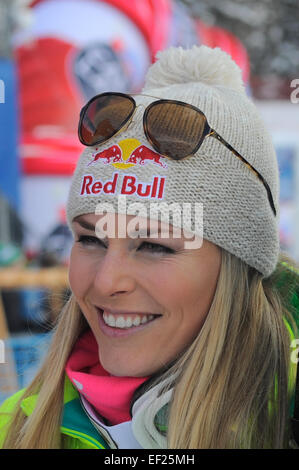 St. 25th Jan, 2015. Moritz, Switzerland Tina Maze of the SLO competes ...