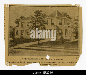 The Confederate Home in Austin, Texas, served as a residence for ...
