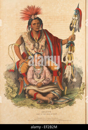 Native American Sauk and Meskwaki Indians, 1833 Stock Photo - Alamy