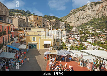 Piazza Umberto I is the most famous square of the island of Capri ...
