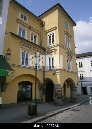 Hauptplatz 4 in Freistadt, Austria, located in the town’s central ...