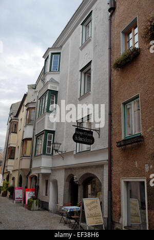 A historical building located at Agramgasse 1 in Hall in Tirol, Austria ...