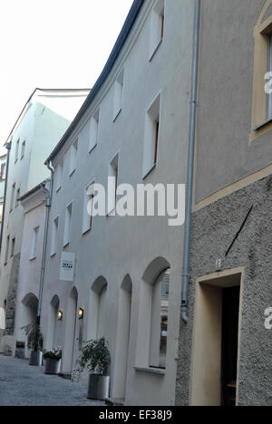 Historic building at Arbesgasse 7 in Hall in Tirol, Austria, showcasing ...