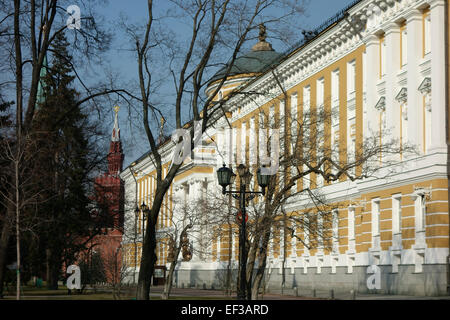 Senate Palace at Moscow Kremlin, Russia. Russian presidential ...