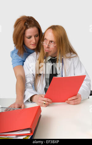 female nurse flirting with patient Stock Photo - Alamy