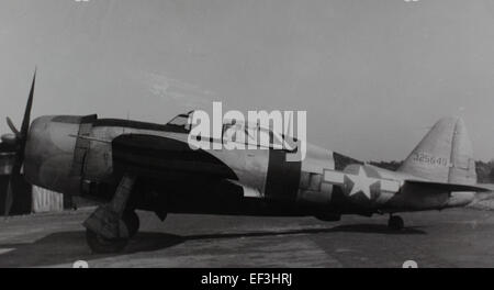 This historical photograph features Thunderbolt II aircraft of the 261 ...