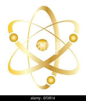 Illustration Atom Icon Stock Photo - Alamy