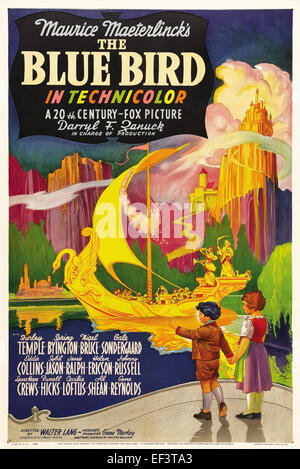 The Blue Bird - Movie Poster Stock Photo - Alamy