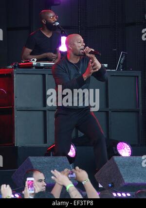 Rapper Common performs on stage at Jimmy Kimmel Live! in Hollywood ...
