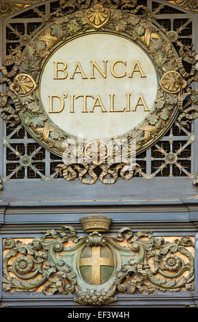 Banca d’Italia (Bank of Italy) logo sign on the offices building in ...