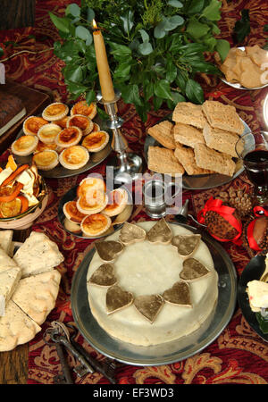 16th.and 17th.century foods of the Tudor period,with Marchpane cake ...