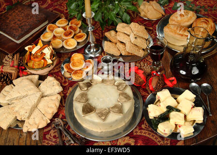 16th.and 17th.century foods of the Tudor period,with Marchpane cake ...