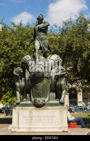 Galusha Pennypacker statue Philadelphia PA Stock Photo - Alamy