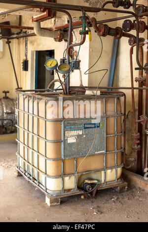Abandoned rusty tank interior Stock Photo - Alamy