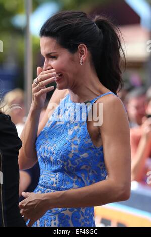 Angie Harmon appears on Extra Featuring: Angie Harmon Where: Los ...