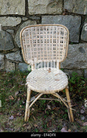 Old ruined chairs outdoors Stock Photo - Alamy