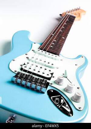 blue electric guitar Stock Photo - Alamy