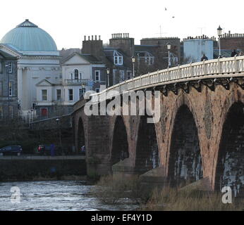Smeaton Bridge across River Tay Perth Scotland June 2015 Stock Photo ...
