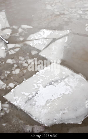 Ice sheets float in ice cold Baltic sea Stock Photo - Alamy