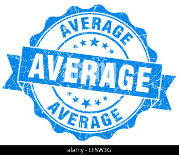 Average blue grunge textured vintage isolated stamp Stock Photo - Alamy