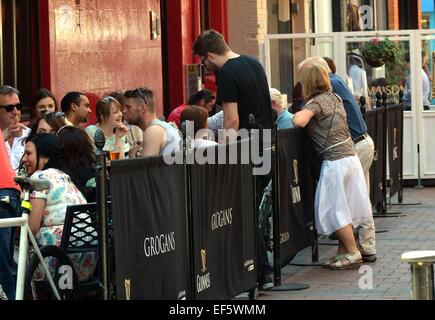 Actor Jack Reynor Drinking Guinness With Irish Actress And Comedian