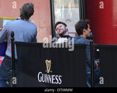 Actor Jack Reynor Drinking Guinness With Irish Actress And Comedian