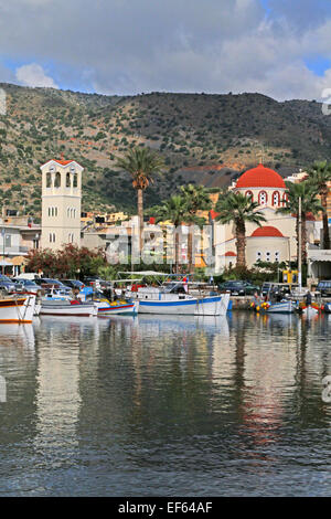 Church of Elounda, Crete Stock Photo - Alamy