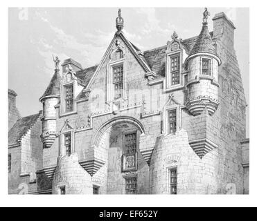 Fyvie Castle, Scots Baronial style architecture from the 13th century ...