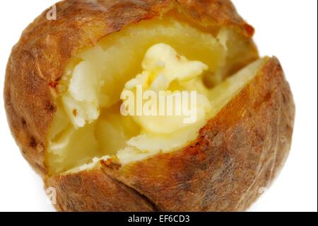 Jacket Potato with Butter Stock Photo - Alamy