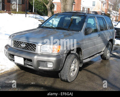 The second-generation Nissan Pathfinder is a mid-size SUV that features ...