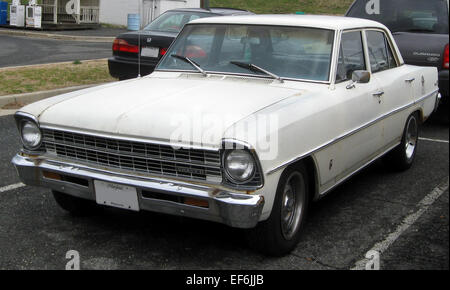 The Chevrolet Nova sedan, produced in the early 2000s, is a compact ...