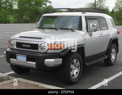 The Toyota FJ Cruiser is an off-road SUV known for its rugged design ...