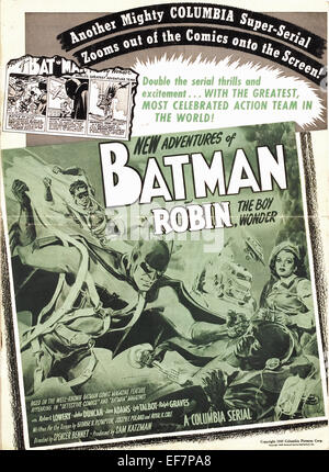 Batman and Robin - 1949 - Movie Poster Stock Photo - Alamy