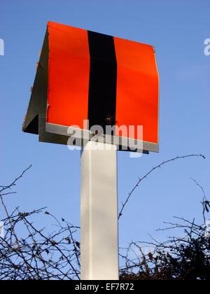 Esso Fuel Pipeline Marker Post, UK Stock Photo - Alamy