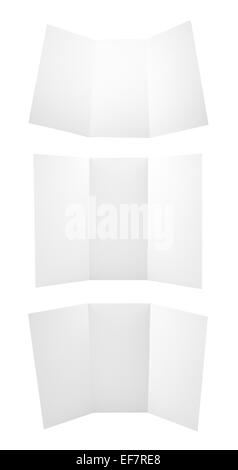 Set of folded A4 paper sheets Stock Photo - Alamy