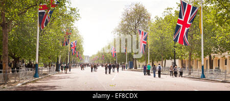 The Mall leading to Buckingham Palace London Stock Photo - Alamy
