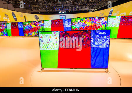 The Sony booth at the CES show held in Las Vegas Stock Photo - Alamy