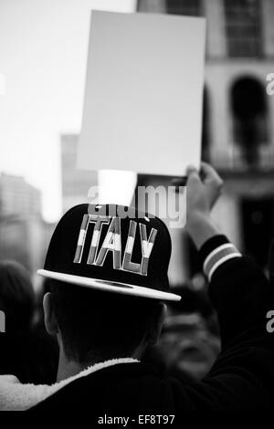 Milan (Italy), demonstration for immigrant rights Stock Photo - Alamy
