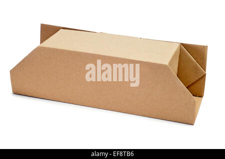 Recycling: A corrugated fiberboard (cardboard) box showing the ...